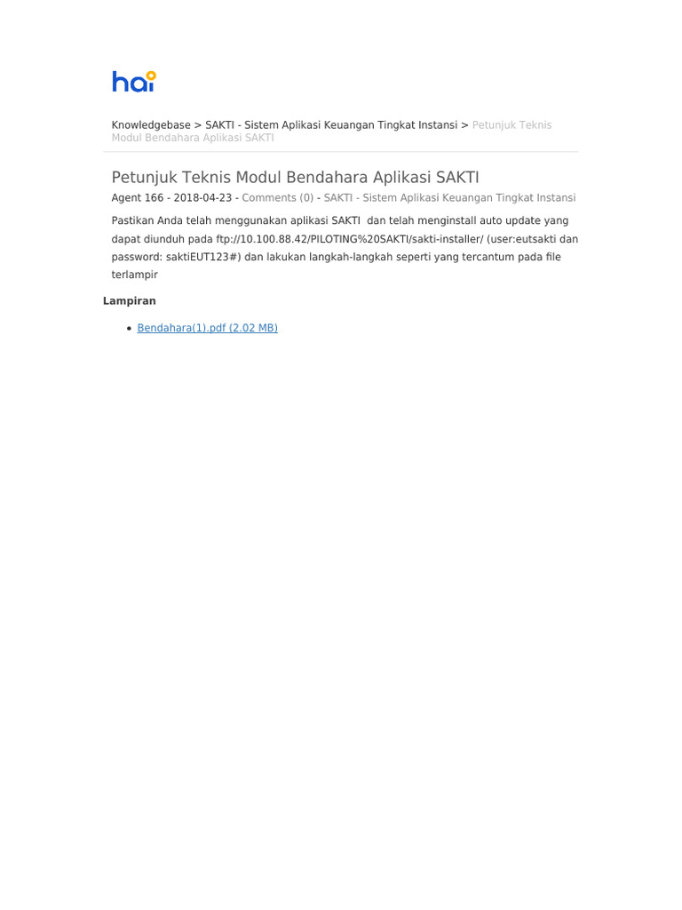 Petunjuk Teknis Modul Bendahara Aplikasi SAKTI | PDF