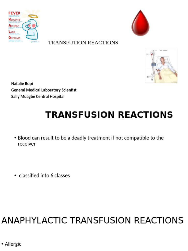 Transfusion Reactions | PDF