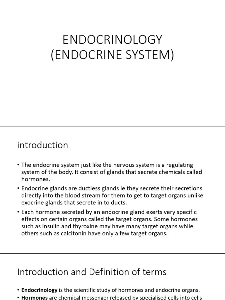 Understanding the Endocrine System | PDF | Hormone | Endocrine System