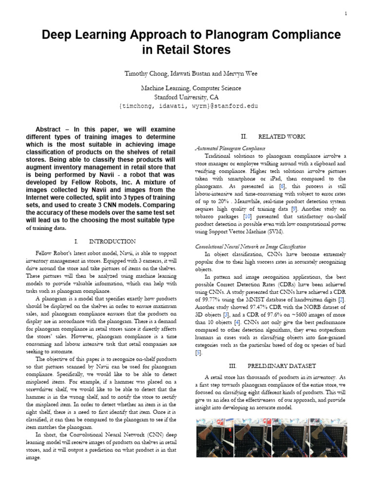 Deep Learning Approach To Planogram Compliance in Retail Stores | PDF | Applied Mathematics ...