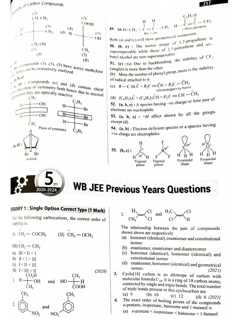 Isomerism Notes Advanced | PDF
