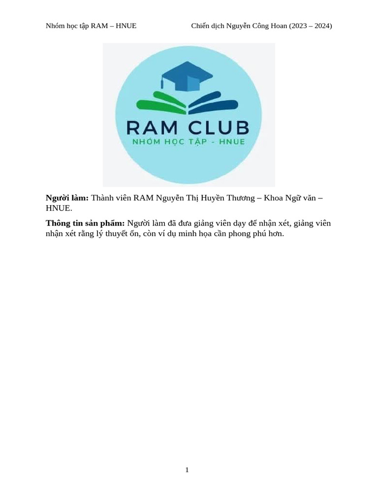 ĐỀ CƯƠNG XHH 1 | PDF