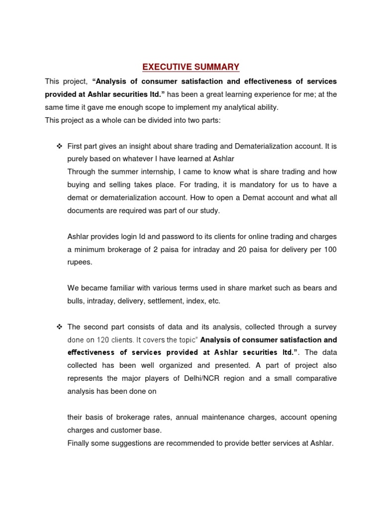 Executive Summary | PDF | Computers