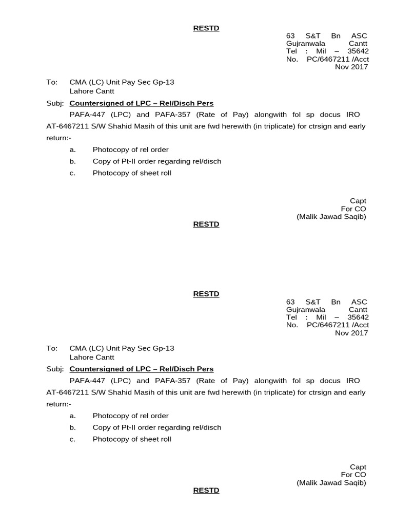 LPC & Rate of Pay | PDF