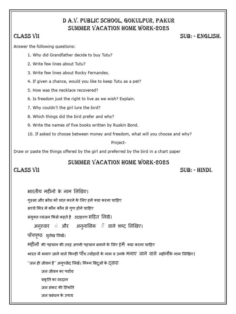 Assignment - CLASS Vii | PDF | Valence (Chemistry) | Nitrate