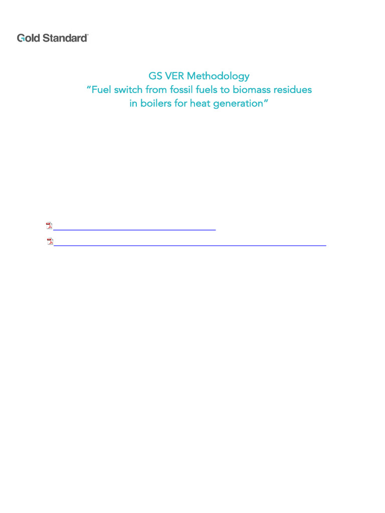 Biomass Fuel Switch Methodology Guide | PDF | Fuels | Waste Management