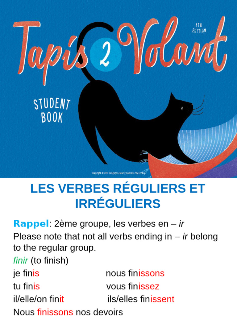 Verbes réguliers et irréguliers en français | PDF
