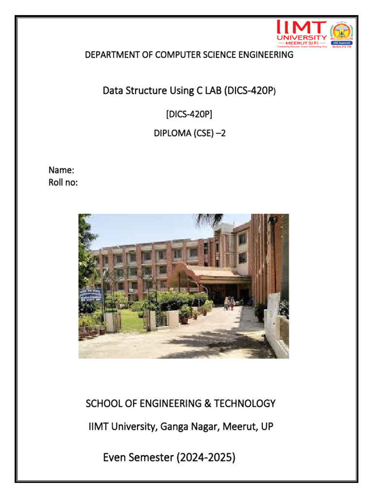 Department of Computer Science Engineering | PDF