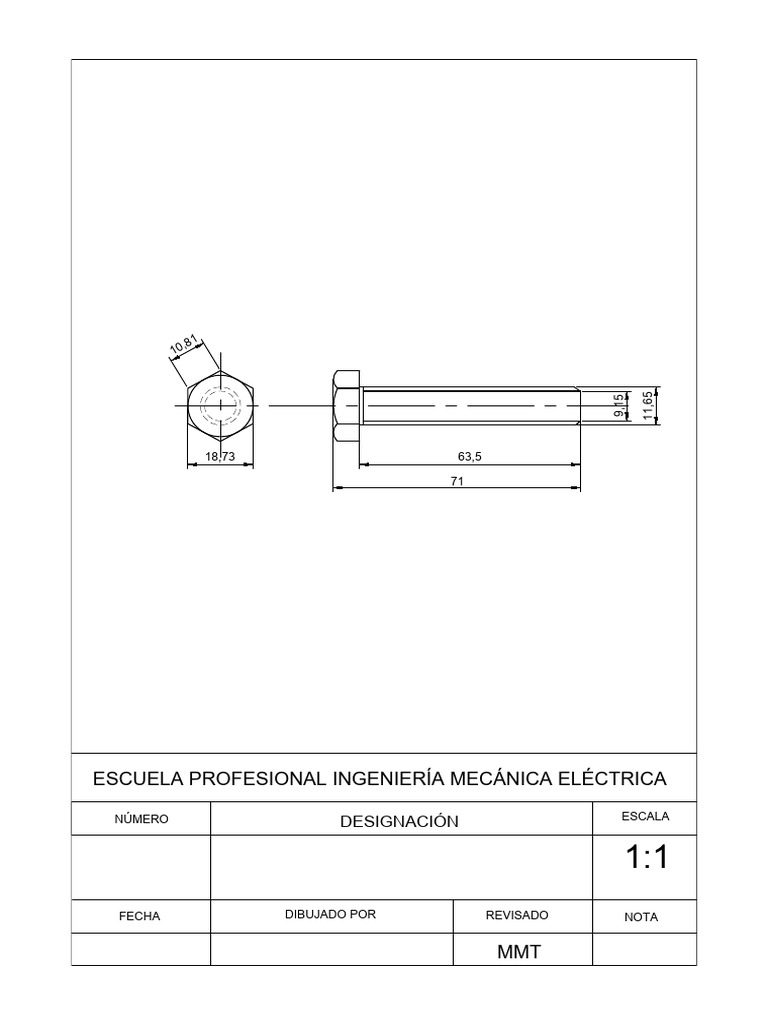 Documento de Perno-Model Con Rotulo | PDF