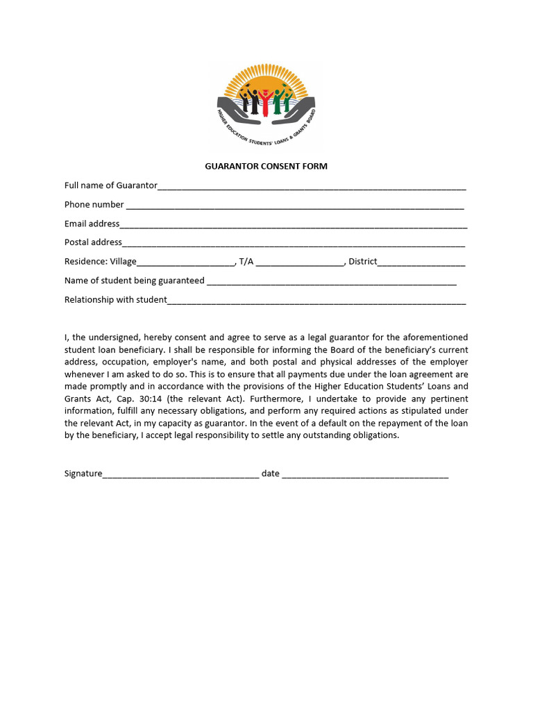Heslgb Resources Guarantor Consent Form | PDF