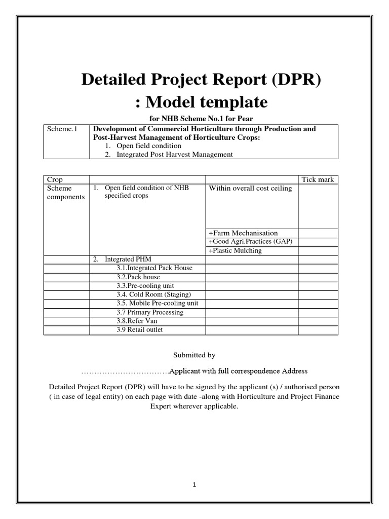 J&K Distribution Horticulture Project Report | PDF | Internal Rate Of ...