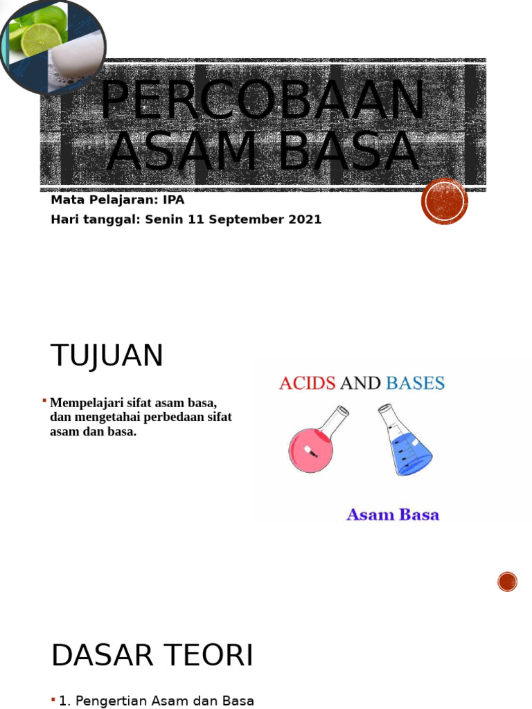 Percobaan Asam Basa | PDF