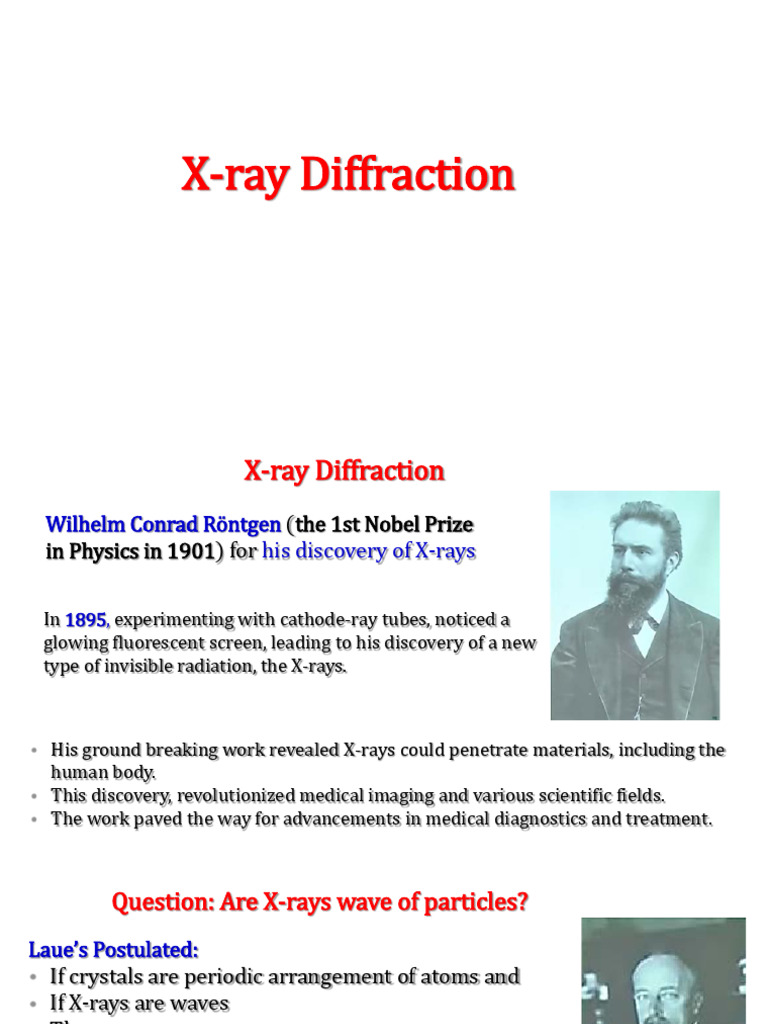 Understanding X-ray Diffraction Principles | PDF | X Ray | Diffraction