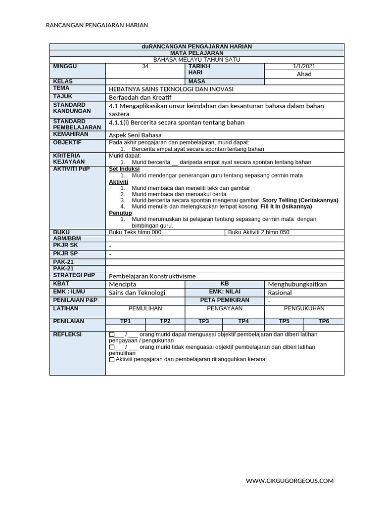 BM 1 W34 SJK 2021 | PDF