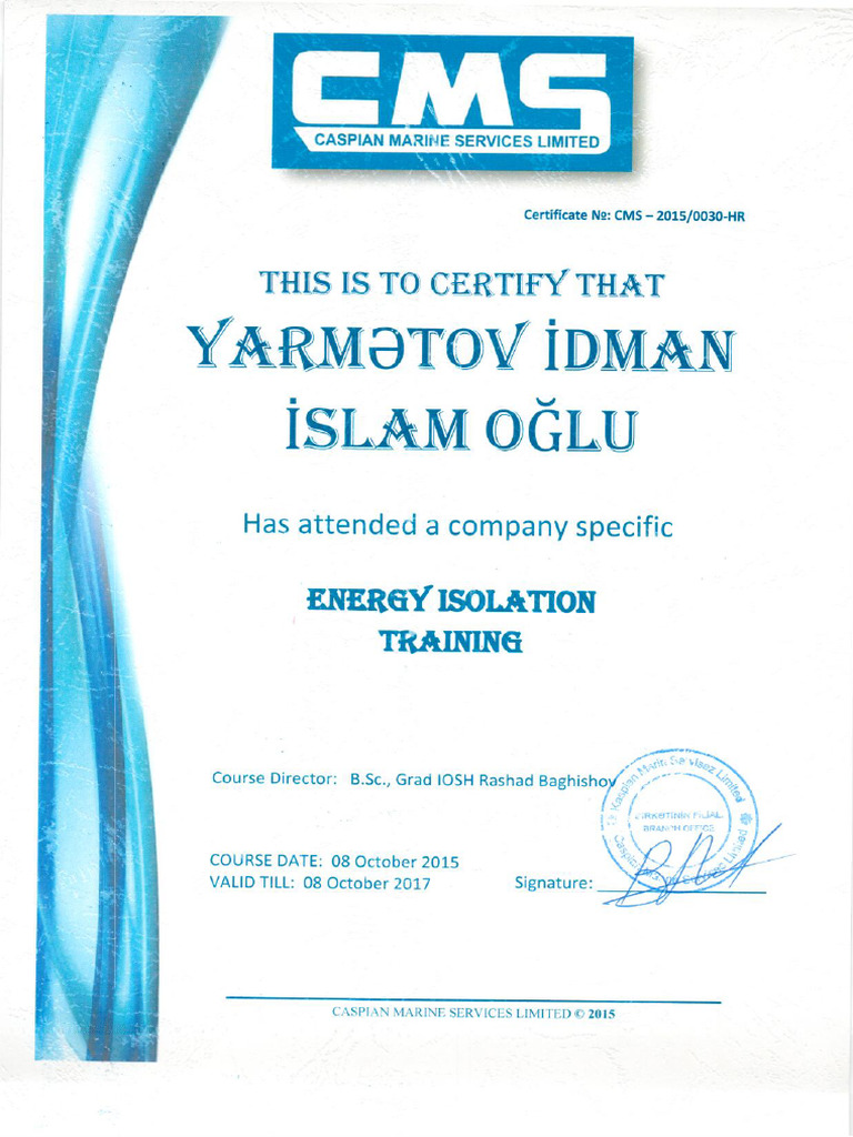 S0084 Energy Isolation Training | PDF