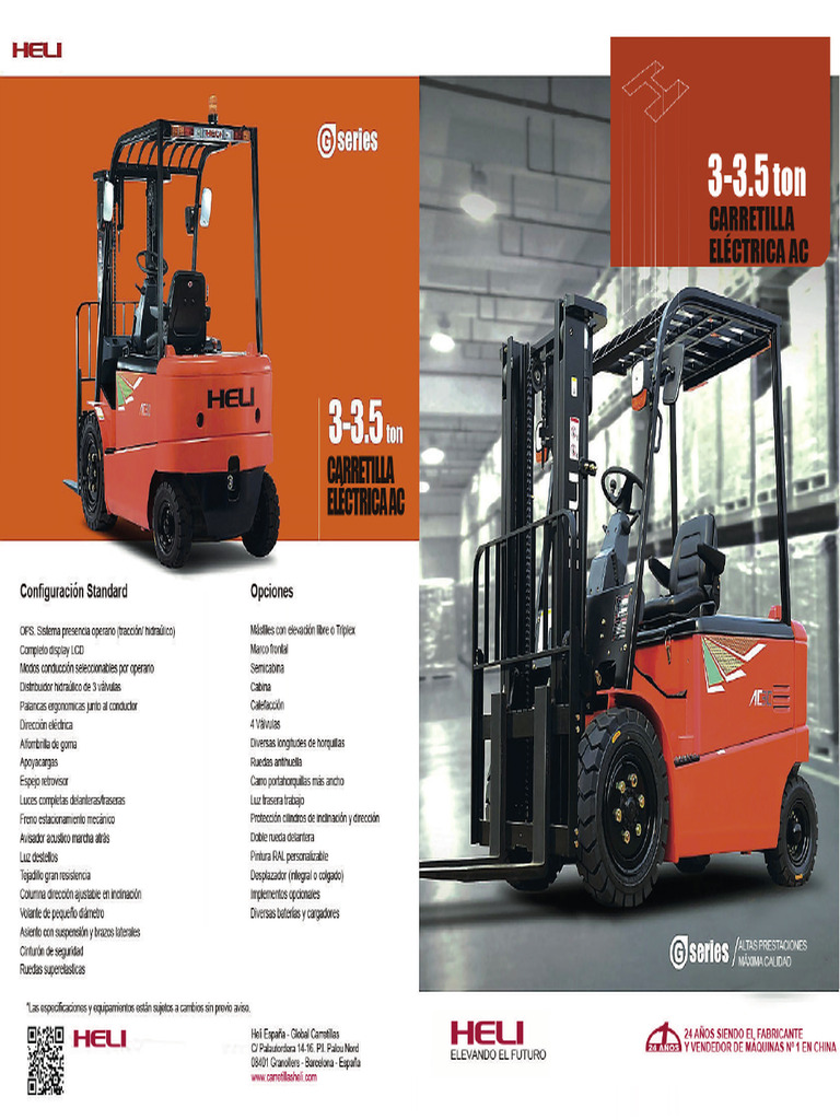 Heli G Series 3-3.5 Ton Electrica AC | PDF