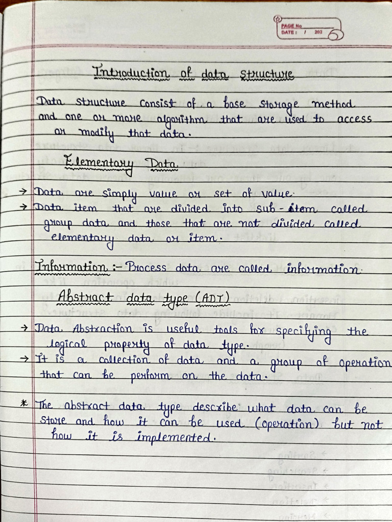 Data Structure Unit-01 | PDF