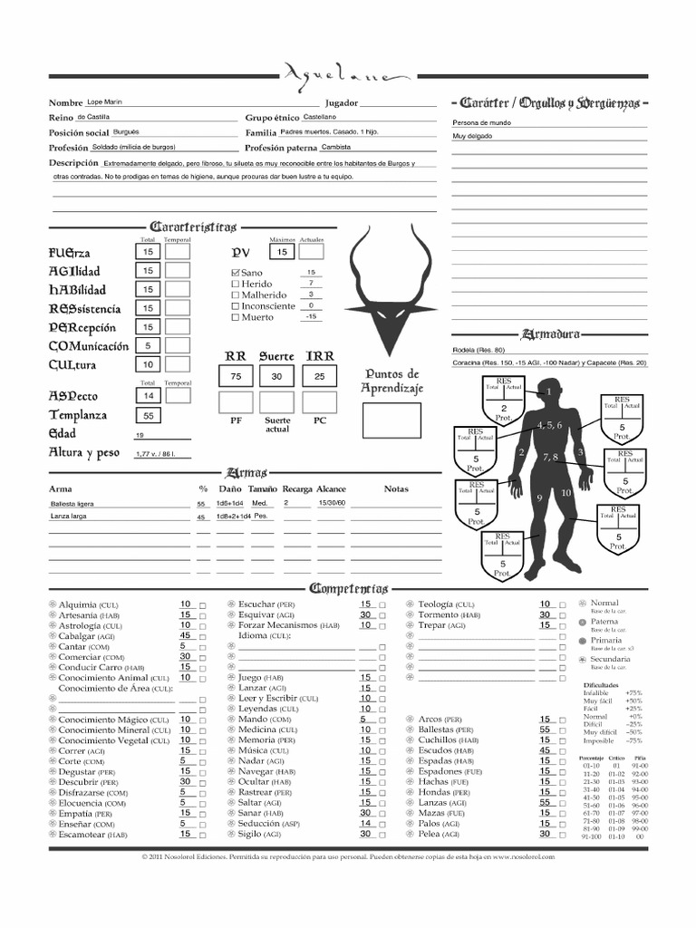Ficha Lope 1 | PDF