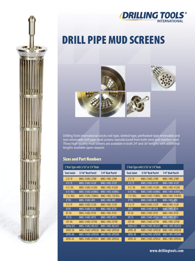 SS Drill Pipe Mud Screens | PDF | Systems Thinking | Quality