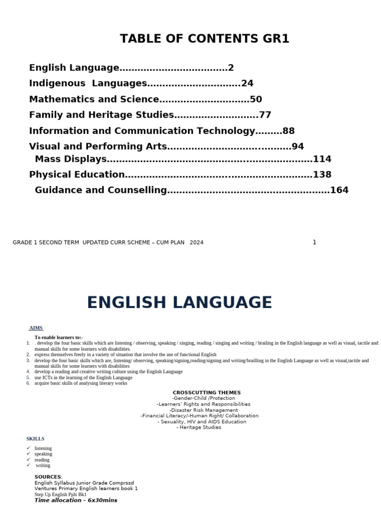 Grade 1 2ND Term - 2023 - 095009 - 120525 | PDF | Vocabulary | Learning