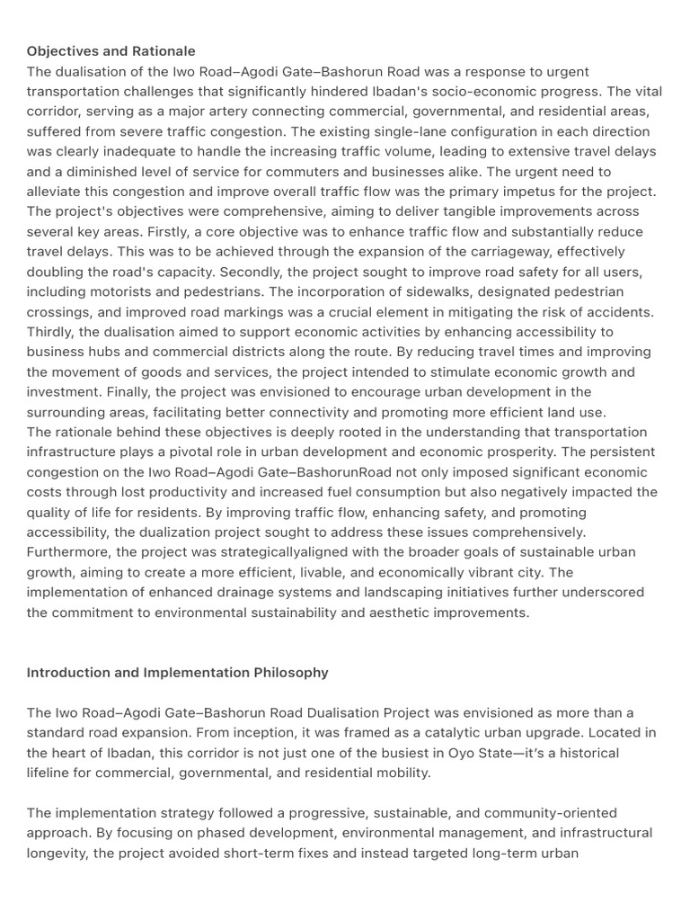 Objectives and Rationale | PDF | Road | Road Surface