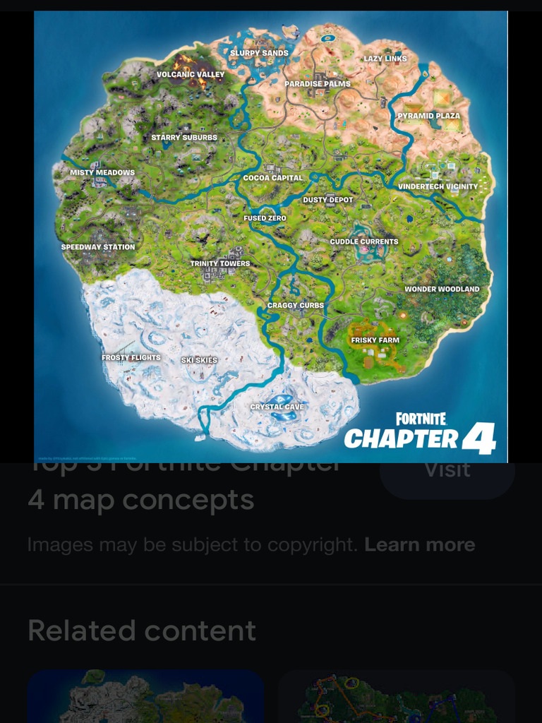 Chapter 4 Fortnite Map - Google Search | PDF