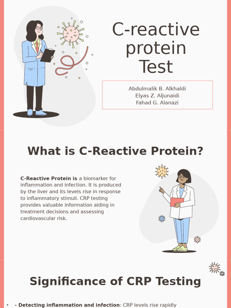 Understanding C-Reactive Protein Testing | PDF | C Reactive Protein ...