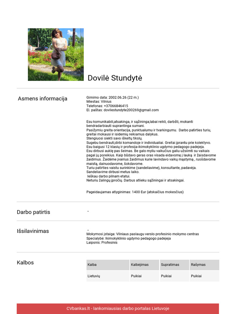Dovile Stundyte | PDF