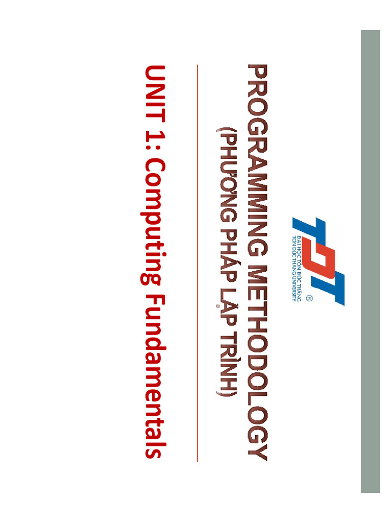 Unit1 Computing Fundamentals | PDF | Computer Programming | Source Code