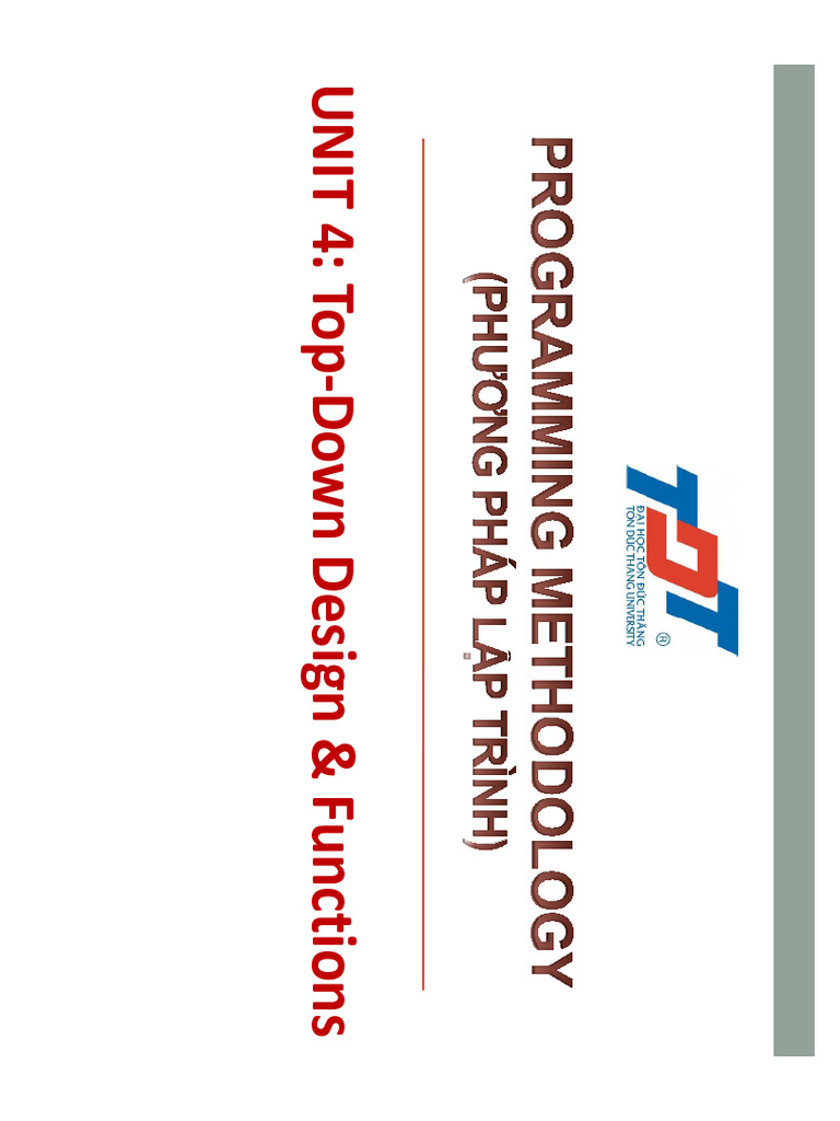 Unit4_Top_Down_Design_and_Functions | PDF | Parameter (Computer Programming) | Integer (Computer ...