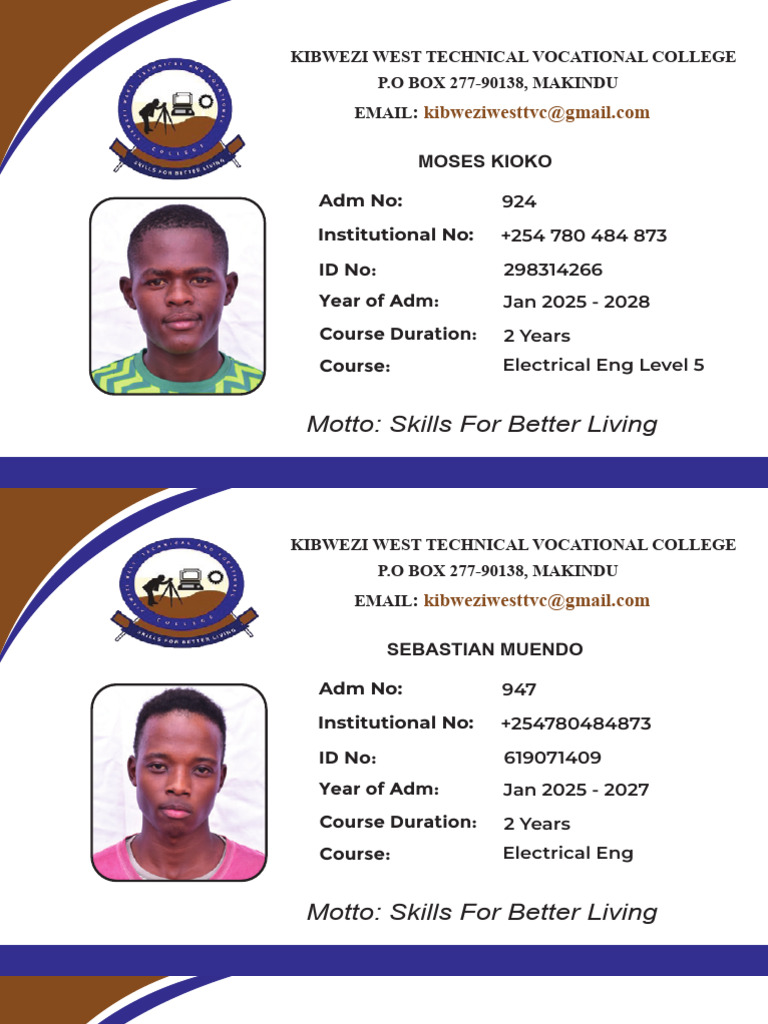 Kibwezi Batch 1 Printing | PDF | Educational Institutions | Academia