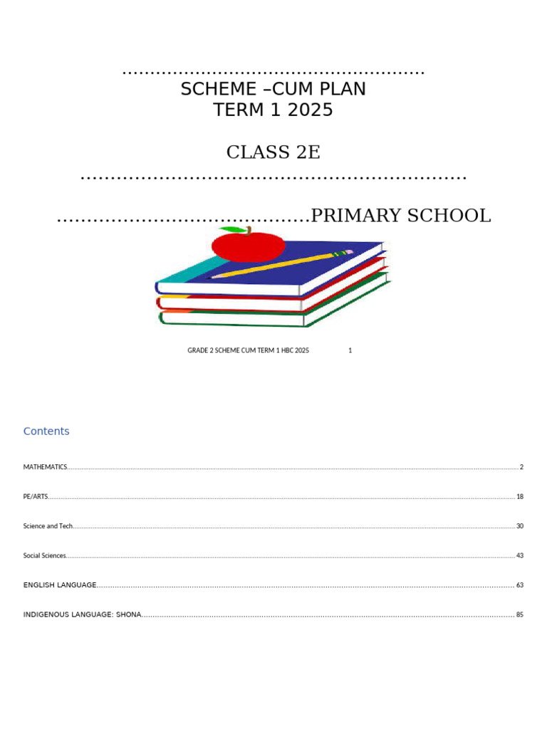 2025 Grade 2 HBC Scheme Term 1 034004-1 | PDF | Puzzles | Mathematics