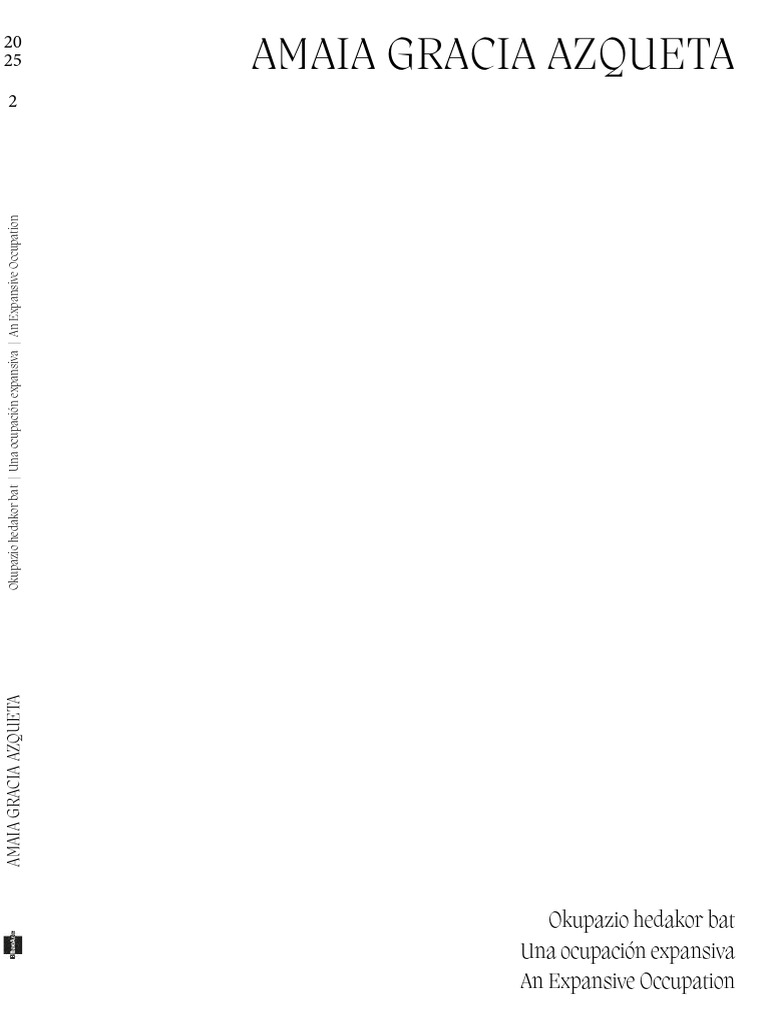 2025 Una Ocupación Expansiva, de Amaia Gracia Azqueta | PDF