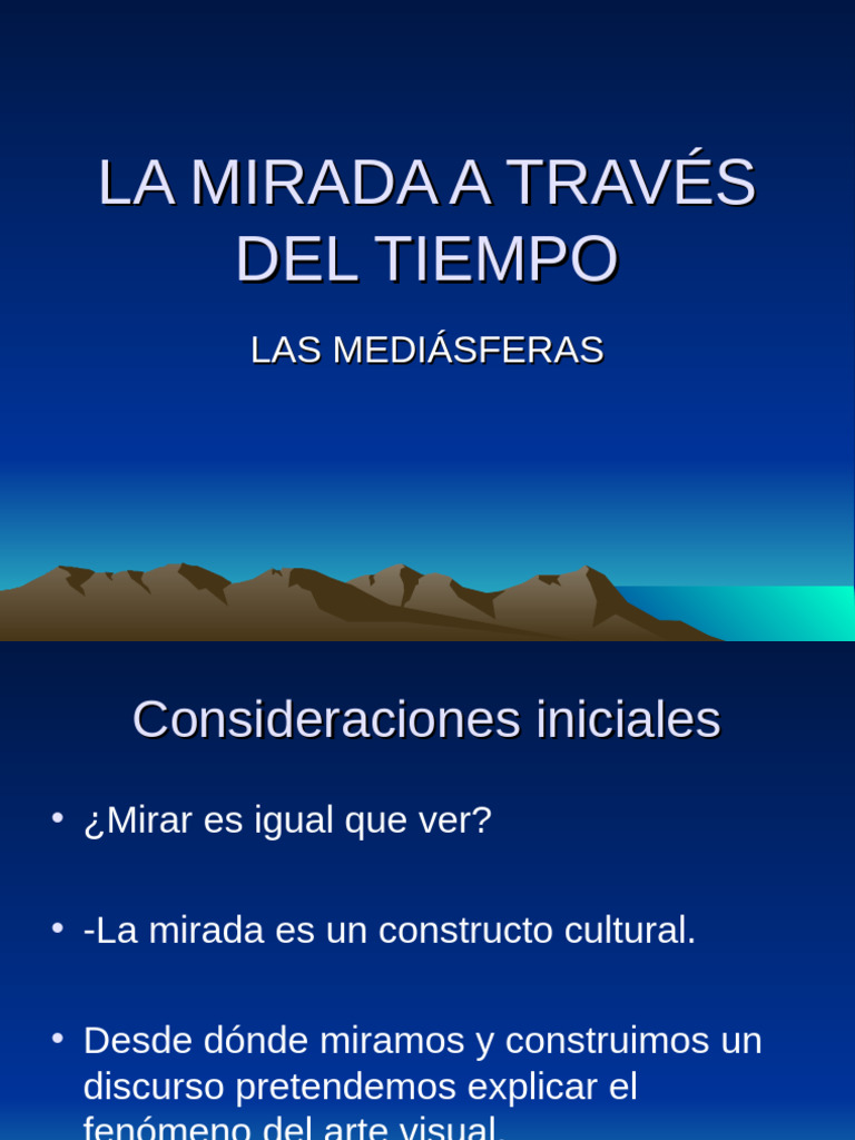 Mediasferas: Evolución de la Mirada Visual | PDF