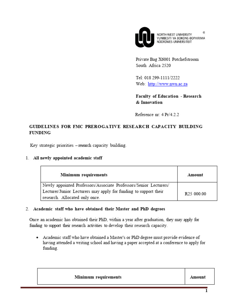 7.1 27 - 01 - 24 Criteria Guidelines For The FMC Prerogative Research ...