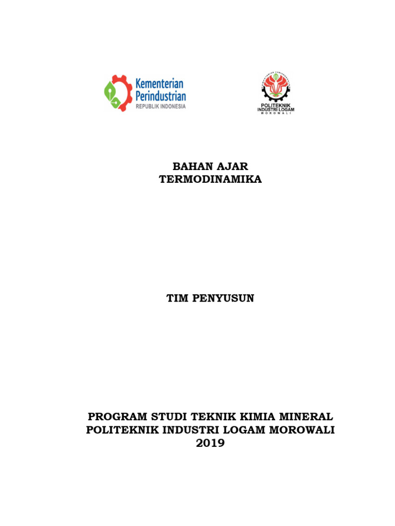 Modul Termodinamika 2019 | PDF