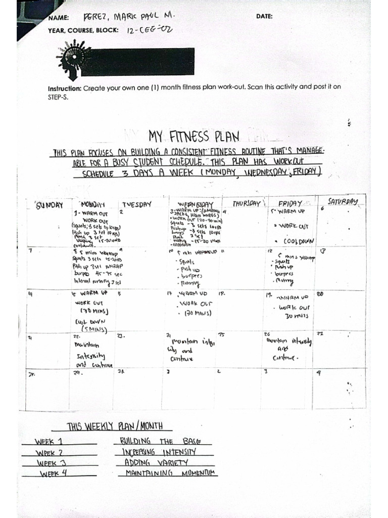 Pathfit Activity 2 (Prelim) | PDF
