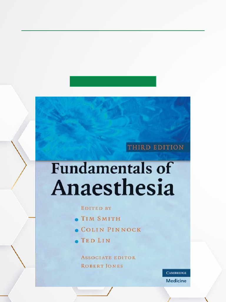 Download Fundamentals of Anaesthesia | PDF | Anesthesia | Pharmacology