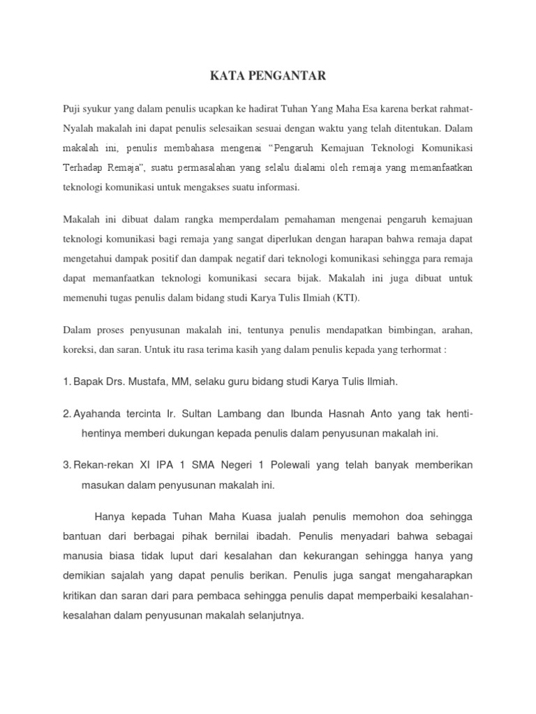 Contoh KTI | PDF