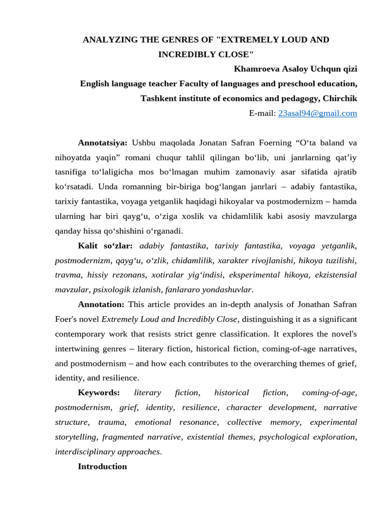 Analyzing The Genres | PDF | Narrative | Liberal Arts Education