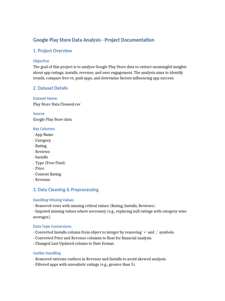 Google Play Store Analysis | PDF | Google Play | Data