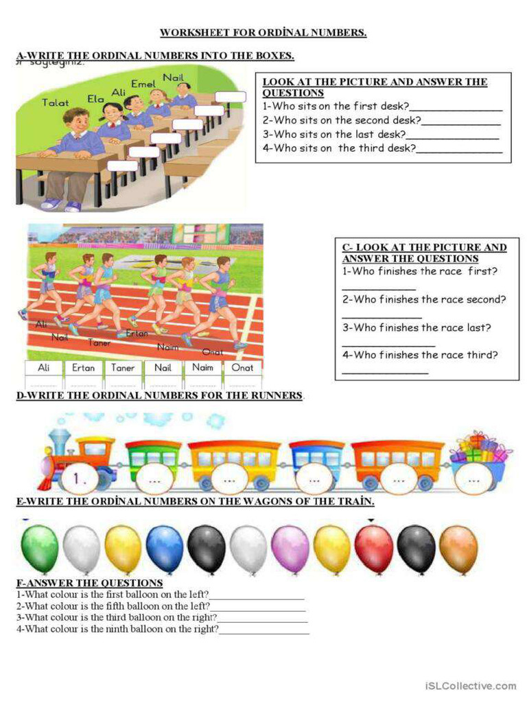 Ordinal Numbers | PDF