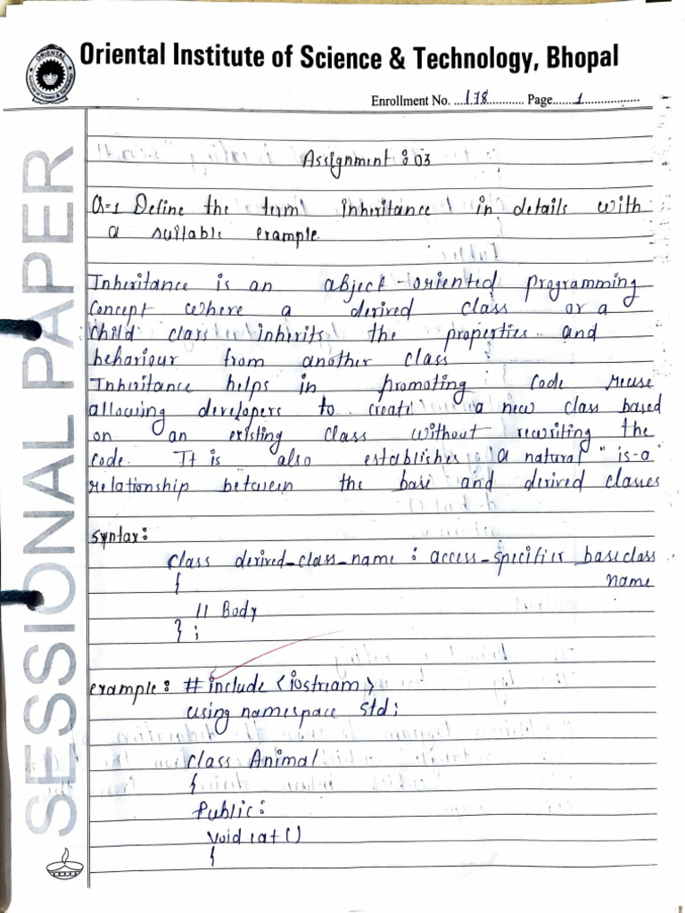 OOPM Assignment 3 | PDF