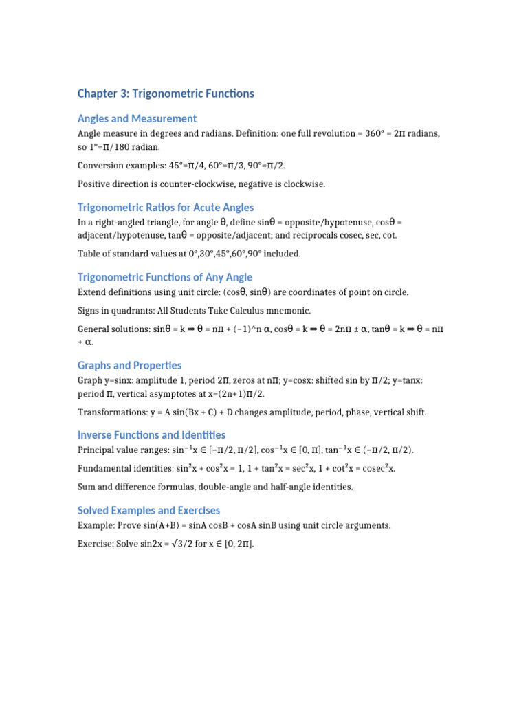 Chapter3_Trigonometric_Functions | PDF