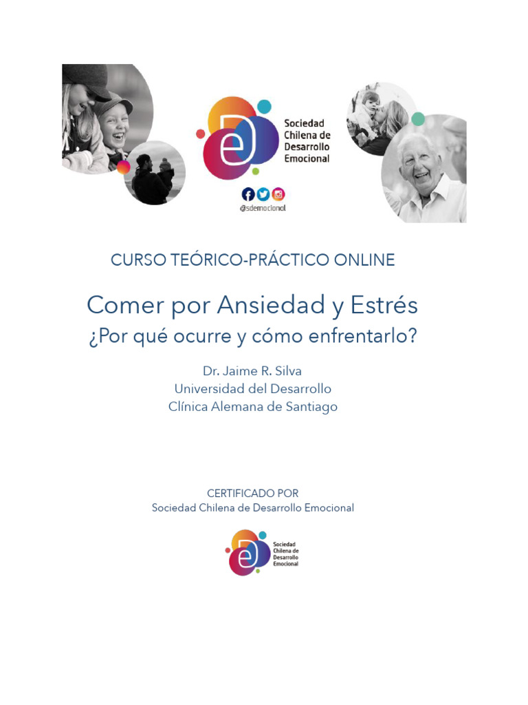 Comer Por Ansiedad y Estres SCDE 2020 | PDF | Ansiedad | Conceptos ...