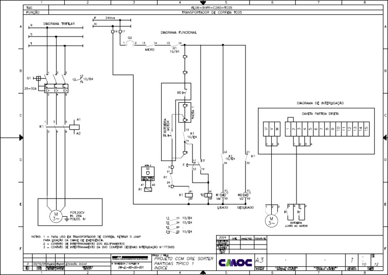 Rw El Nb Dd 002 Diagrama Ccm Ore Sorter Rev01 Layout1 (10) | PDF