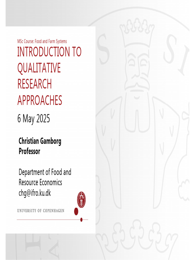 Introduction To Qualitative Approaches | PDF | Qualitative Research ...