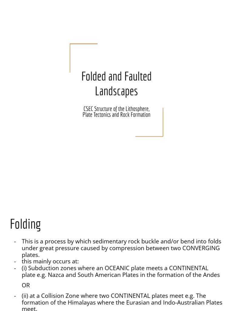 Folding and Faulting Notes | PDF | Fault (Geology) | Plate Tectonics