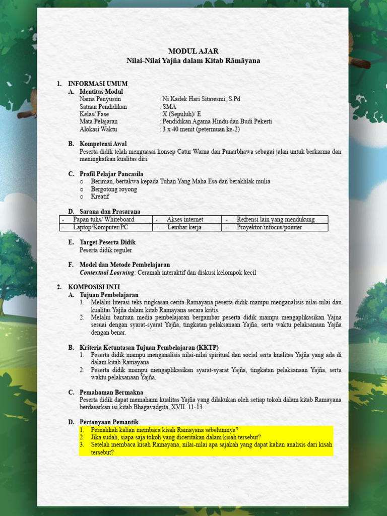 MODUL AJAR_WORKSHOP_2_rev | PDF