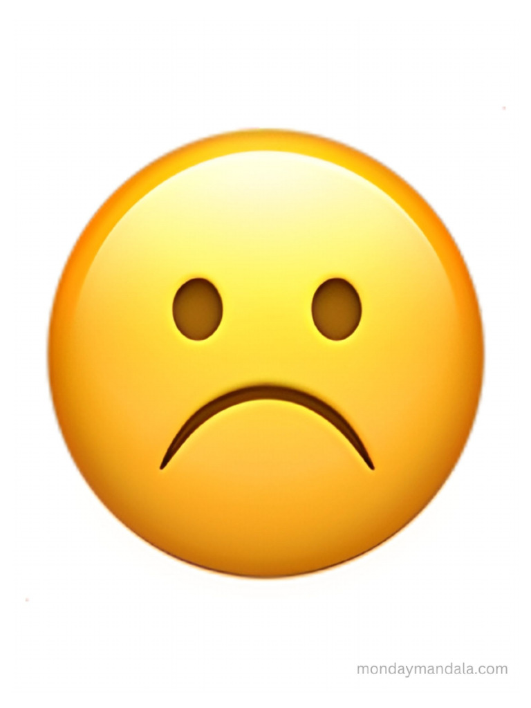 Printable-Frowning-Face-Emoji_ | PDF